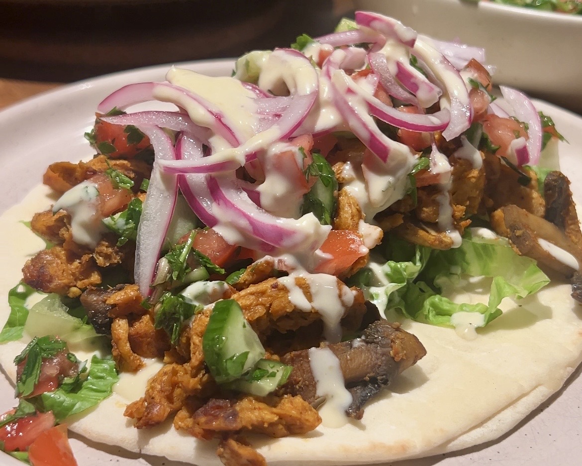 Soy Curl Shawarma-Inspired Wrap - Minaelle's Kitchen